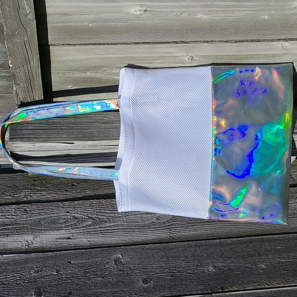 Redken | Bags | Iridescent Bag With White Mesh | Poshmark